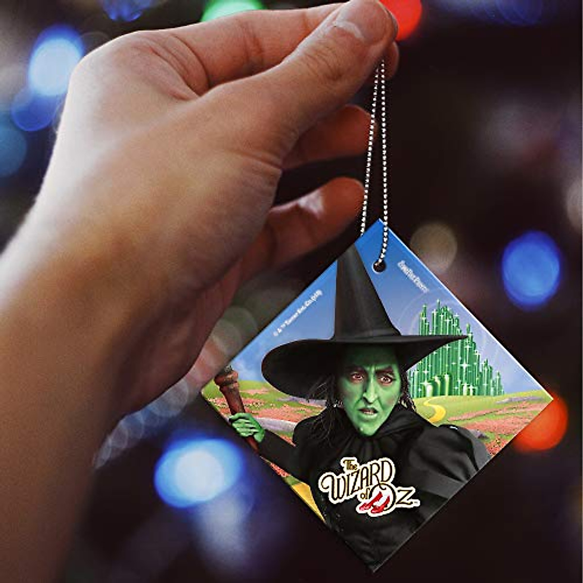 Trend Setters The Wizard of Oz Glass Decoration – Wicked Witch of The West - 3.5" Starfire Prints Hanging Glass Print Accessory - Ideal for Gifting and Collecting