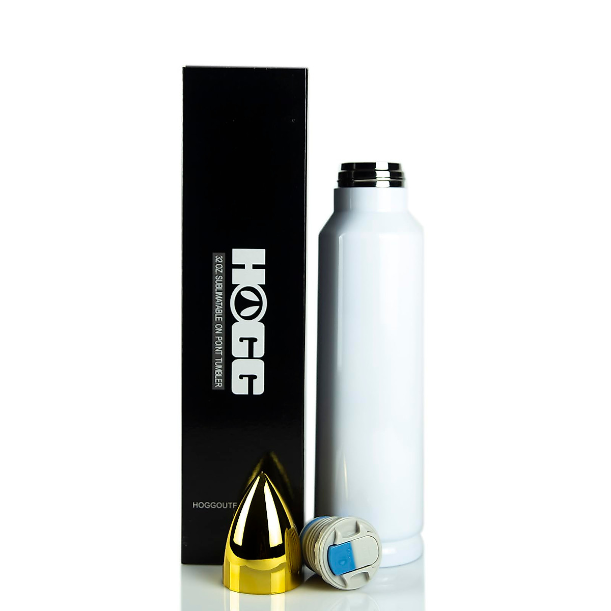 Hogg 17oz Sublimatable On Point Bullet Tumbler Case (25 Pack) DIY, Customizable, Add Logo, Vinyl, Alcohol Ink, or Glitter & Epoxy To Any Cup. Bulk/Wholesale Sublimation Tumblers