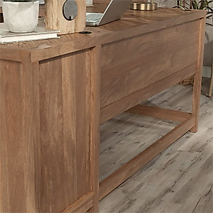 Sauder Cannery Bridge L-Shaped Desk with 6 Storage Drawers, Sindoori Mango Finish