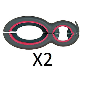 6-In-1 Opener, For Jars/Lids, Stainless Steel/Santoprene