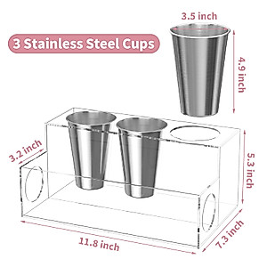 NIUBEE Hair Tool Organizer, Clear Acrylic Hair Dryer and Styling Organizer, Bathroom Countertop Blow Dryer Holder, Vanity Caddy Storage Stand for Accessories, Makeup, Toiletries