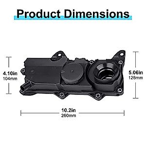 WATERWICH PCV Valve Oil Trap 2.0L Compatible with Volvo XC90 XC60 S60 S80 S90 V60 V90 XC40 XC70 2014-2021 Replacement for 32140004 31430923 32242753 31670210