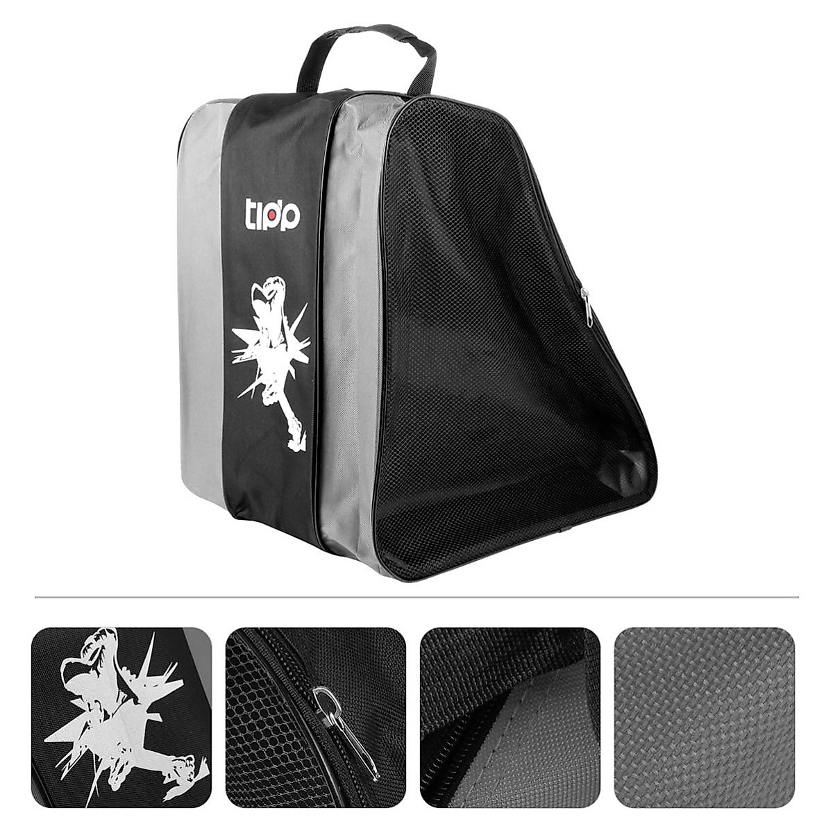 WINOMO Ice Skate Bag Ice Roller Skating Carrying Bag Inline Skating Bag Figure Skate Bag Skates Tote Bags Skating Accessories