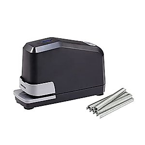 Bostitch Office Impulse Heavy Duty Electric Stapler Value Pack, 45 Sheet Capacity, Includes 5,000 Staples & Staple Remover, No-Jam, Faster Stapling, Black