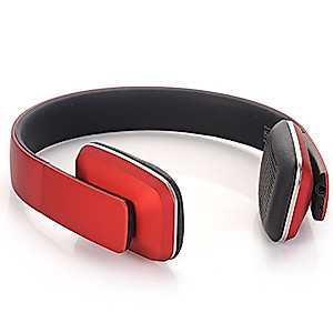 LC-8600 Bluetooth Stereo Headset with Mic for All Mobile Phones and Tablets (Red)