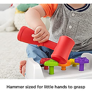 Fisher-Price Toddler Toy Tap & Turn Bench Pretend Tools 2-Sided Construction Set For Ages 1+ Years