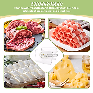 Deli Meat Container for Fridge: 3 Layer Bacon Lunch Meat Container for Refrigerator Organizers and Storage - Stackable Food Storage Boxes with Lids Cheese Keeper Box for Fridge Airtight Deli Organizer