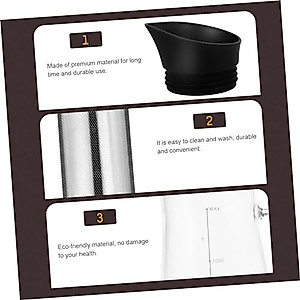 CIYODO 1pc Filter Jug Loose Tea Teapot Clear Kettle Iced Tea Maker Coffee Kettle Espresso Coffee Maker Machine Coffee Pot with Filter Large Teapot Beverage Milk Tea Kettle Stainless Steel