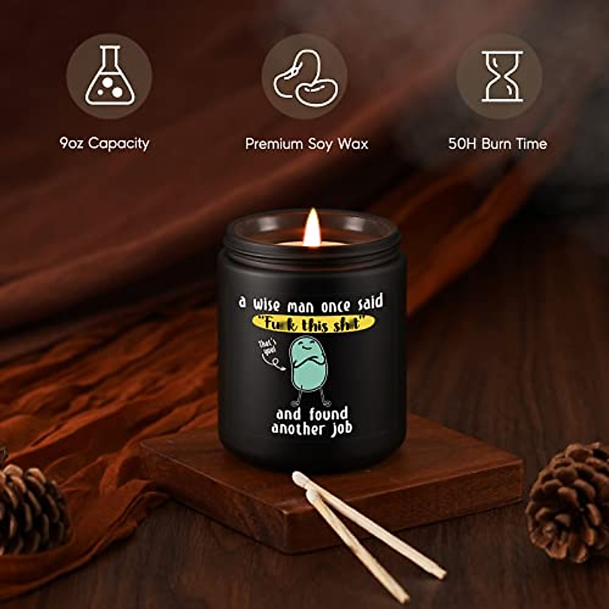 GSPY Candles - New Job Gifts for Men, Coworker Leaving Gifts for Men - New Job Gifts, Congratulations Gifts for Men - Funny Going Away Gift, Goodbye Gifts, Farewell Gifts for Coworker, Friend