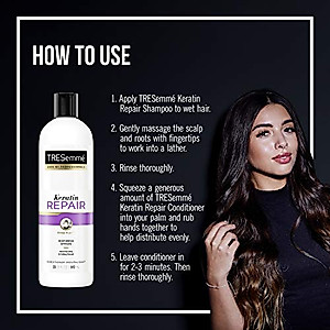 TRESemmé Conditioner for Damaged Hair Keratin Repair Restores and Seals Hair from Damage 20 oz 4 Count