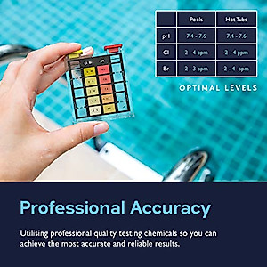 Lupo 3-in-1 Water Test Kit for Swimming Pools & Spas | Water Chemical Test Kit for pH, Total Chlorine and Total Bromine