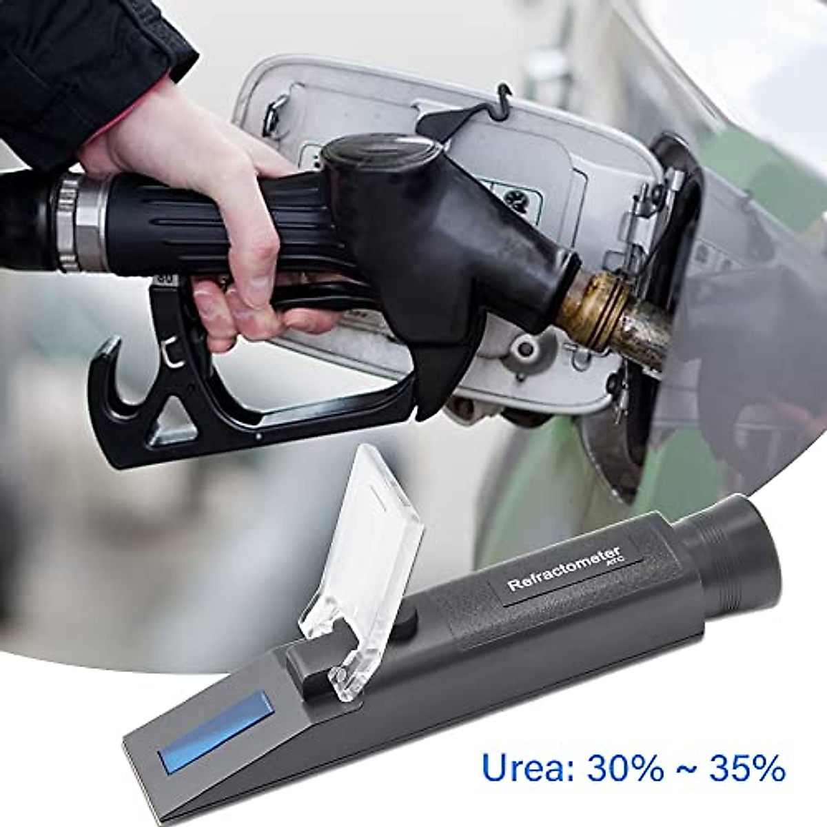 BUZHI Car Freeze Refractometer, Car Freeze Refractometer Multifunctional Auto Coolant Tester Urea Propylene Glycol Glycol Detergent Battery Liquids Test Device