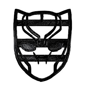 PANTHER FACE MASK SUPERHERO CHARACTER COOKIE CUTTER BAKING TOOL MADE IN USA PR599