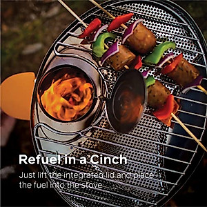 BioLite, CampStove Portable Tabletop Grill for CampStove 2, Wood-Fired Grill Attachment