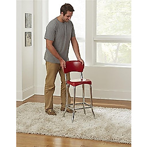 COSCO Stylaire 3 Piece High Top Set, Red & Chrome