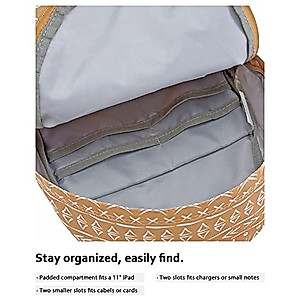 HotStyle SIMPLAY+ Mini Backpack Boho Patterns Cute Small Backpacking Purse, Yellow