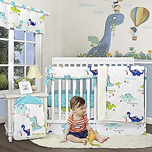 Brandream Baby Diaper Bag Boys Dinosaur Diaper Stacker Cute Aniaml Baby Crib Nursery Hanging Diaper Stacker, 100% Cotton