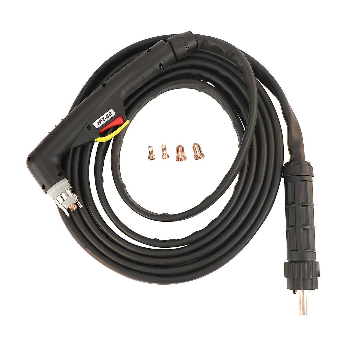 Lotos Supreme LTP7500CNC Non-Touch Pilot Arc CNC Enabled Digital Plasma Cutter, Support THC Torch Height, 220~250V, 1 inch Clean Cut, Brown