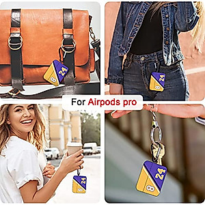 Basketball No.8/24 Case for Airpods Pro Cover with Keychain for Sports Fans Boys Men Girls Kids Jersey Cool Fun Design Mamba Spirit Square Case Silicone Protective Compatible with Airpods Pro（2019）
