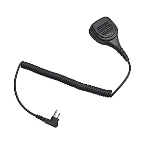 Kymate Waterproof IP56 Speaker Mic with Reinforced Cable for Motorola Radios CP200 CP200D CP185 CP110 CLS1410 PR400 VL50 DTR650 RMU2080 RDU4100 RDV RMV,Shoulder Microphone PMMN4029A PMMN4013A