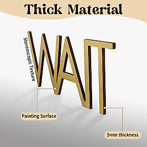 We Can Bearly Wait Sign - Wooden Baby Shower Sign with Gold Painted Perfect Baby Banner for Gender Reveal Backdrop Party Decor Stylish Photo Backdrop for Baby Boys and Baby Girls(Gold）