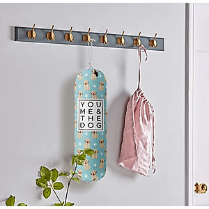 Grocery Bags Holder Organizer For Shopping Bags，Wall Mount Plastic Bags Storage Container Dispensers, Pet Lovers Home Kitchen Gifts For Women, Family, Friends, Dog Mom, Dog Dad(Labrador Retriever)