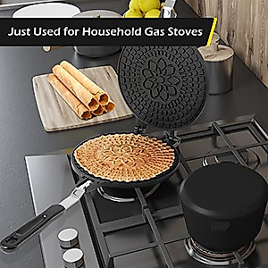 Dyna-Living Waffle Cone Maker Non-stick Ice Cream Cone Maker 6.7 inches Ice Cream Cone Waffle Maker Household Egg Roll Maker Waffle Bowl Machine for DIY Ice Cream Waffle Cone Desserts