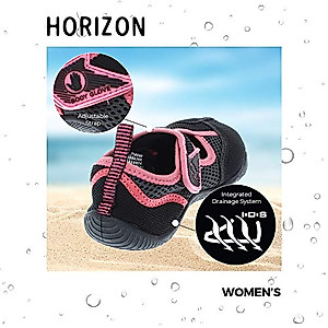 Body Glove Water Shoes for Women, Lake, Aerobics, Swimming, Aqua Sports, Beach, Womens Water Shoes, Black Slmn Rose Aqua Shoes for Women