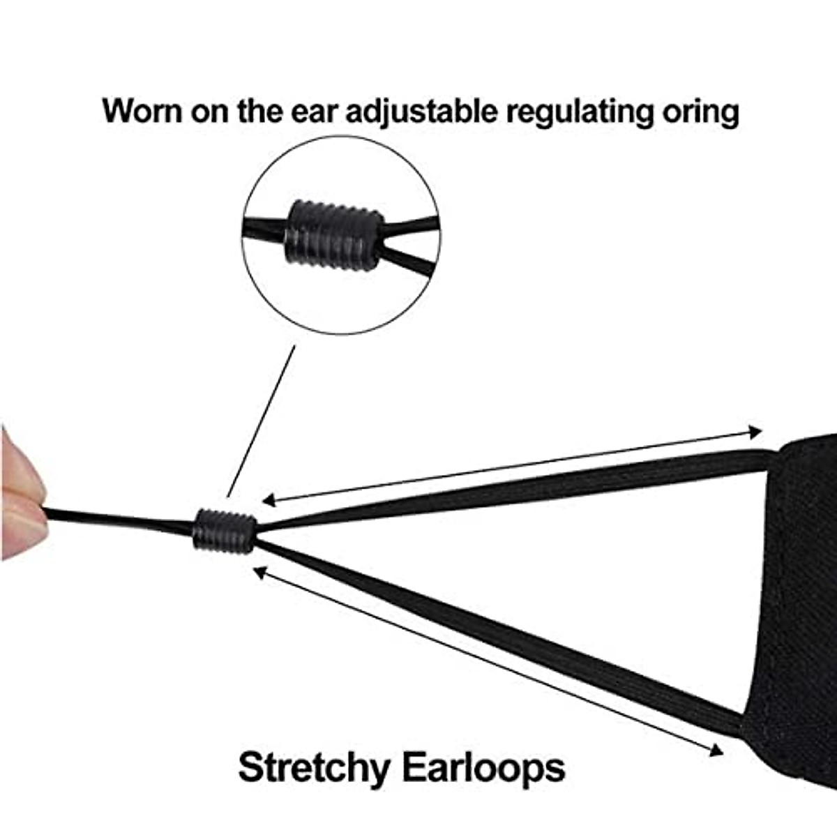 NBDIB 3 Pcs Adult Unisex Reusable Washable Adjustable Face Protection with Filter Pocket and Nose Wire Black Breathable Cotton Dust Cloth Mask with 10Pcs Replacement Carbon Filters for Man and Women