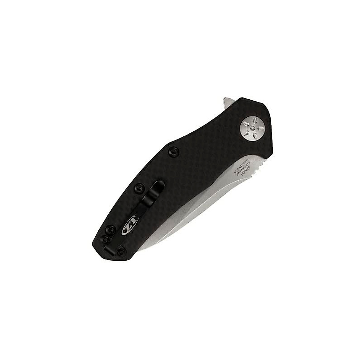 Zero Tolerance 0770CF Folding Knife; 3.25” High-Performance Crucible S35VN Steel Blade, Stonewashed Finish, Carbon Fiber Handle, SpeedSafe Assisted Opening, Liner Lock, Reversible Pocketclip; 3 OZ , black