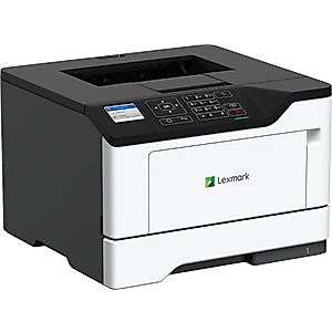 Lexmark MS521dn Monochrome Laser Printer for Office, Two-Sided Duplex Printing, Print Speed 46 ppm, 2.4 inch LCD Display, 1200 DPI, Black/Grey (36S0300)