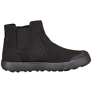 KEEN Women's Elena Pull On Waterproof Chelsea Boot, Triple Black/Black, 7.5