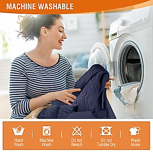 VANSOFY Loveseat Recliner Cover with Console 100% Waterproof Sofa Slipcovers Non-Slip Reclining Couch Cover Split Sofa Covers Furniture Protector for Pets, Dogs(Dark Blue)