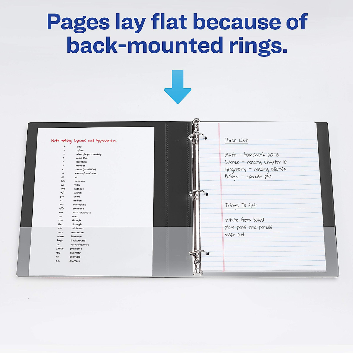 Avery Durable View 3 Ring Binder, 1 Inch Slant Rings, 1 Green Binder (17832)