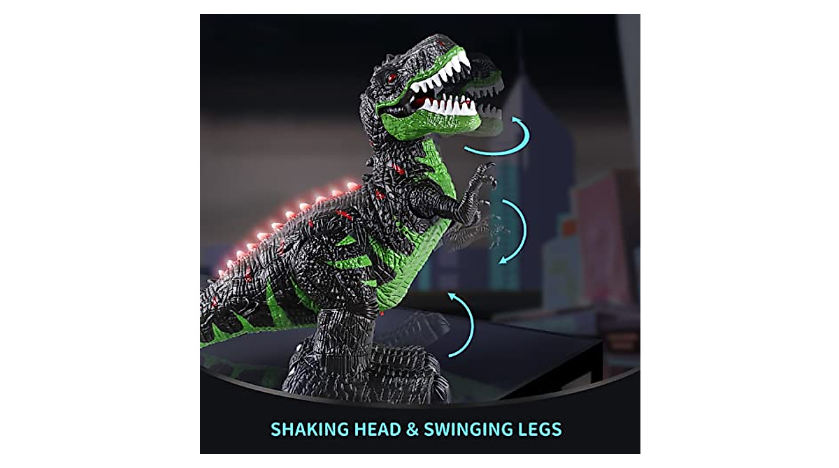 TEMI Remote Control Dinosaur T-Rex Toy for Kids 6+ | Realistic Lights ...
