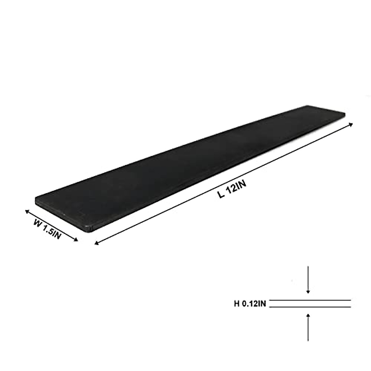 1095 Steel Flat Stock Steel Bar High Carbon (8pcs, 12"x1.5"x0.12") for 1095 Knife Making Steel