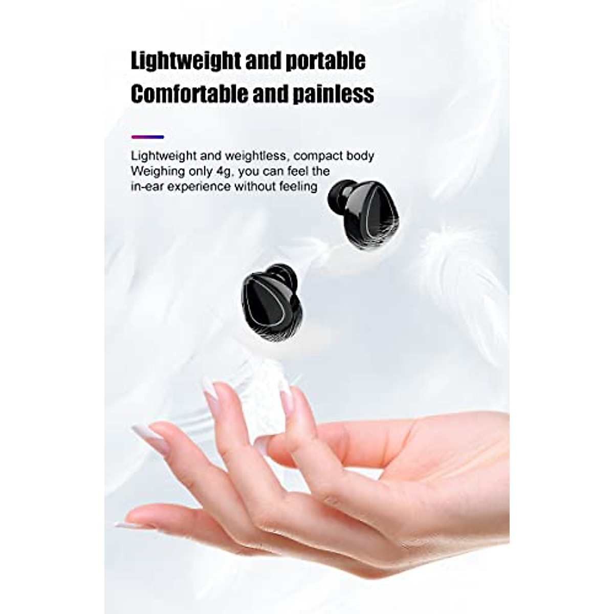 Wireless Earbuds, Bluetooth 5.2 Earbuds 140H Playtime Bluetooth Headphones HD Stereo Noise Cancelling Wireless Earphones in Ear with Mic, USB-C Charging Case, IP7 Waterproof Headset for Sports