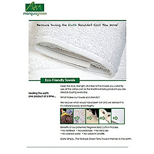 Optima Collection Silver Level 13" X 13" White Washcloths, Set of 12, 100% Eco-Friendly Pre-Consumer Regenerated Cotton