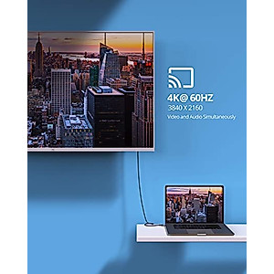 ANDNOVA USB C to USB C 3.1 Gen 2 Cable (100W 5A 20Gbps-3.3Ft) USB C Video Cable, Type C Fast Charging Compatible with iPhone 16 MacBook Air Pro M1 Pro Max, 4k 60Hz 2k 165/144/120Hz Display Monitor