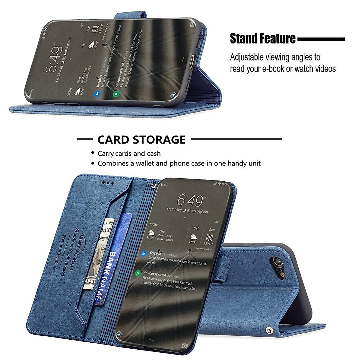 Case for Sony Xperia Z5 Premium Case Compatible with Sony Xperia Z5 Premium Phone Case Flip Stand Cover PU Leather BF09 Wallet Case Blue