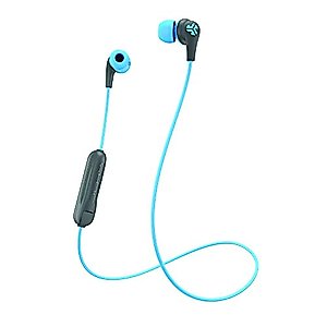 JLab JBuds Pro Bluetooth Wireless Signature Earbuds | Titanium 10mm Drivers | 6-Hour Battery Life | Music Controls | Noise Isolation | Bluetooth 4.1 Extra Gel Tips and Cush Fins | Graphite/Blue