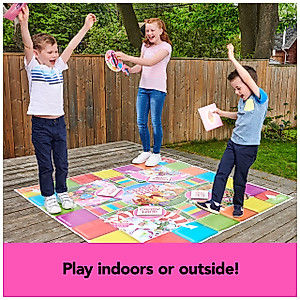 Giant Candy Land Game for Kids Party Board Game Indoor/Outdoor with Oversized Gameboard Summer Toy for Preschoolers, Kids, & Families Ages 4 and up