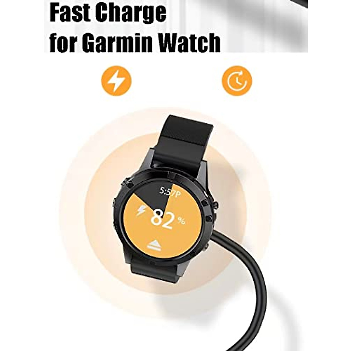 CHS Watch Charging for Garmin Watch, 3FT USB Garmin Charger & Data Transfer, for Garmin Fenix 7X 7 6X 6 6S 5 5X 5S Plus, Forerunner 935, Vivoactive 3, Approach S10 S40