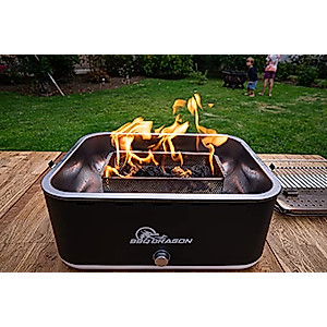 BBQ Dragon Zephyr Portable Grill - BBQ Grill with Built-in Adjustable Speed Fan - Table Top Mini Grill with Stainless Steel Inner Liner - Portable Charcoal Grill for Camping, Beach or Outdoor Picnic