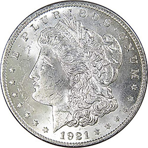 1921 Morgan Dollar BU Uncirculated Mint State 90% Silver $1 US Coin Collectible