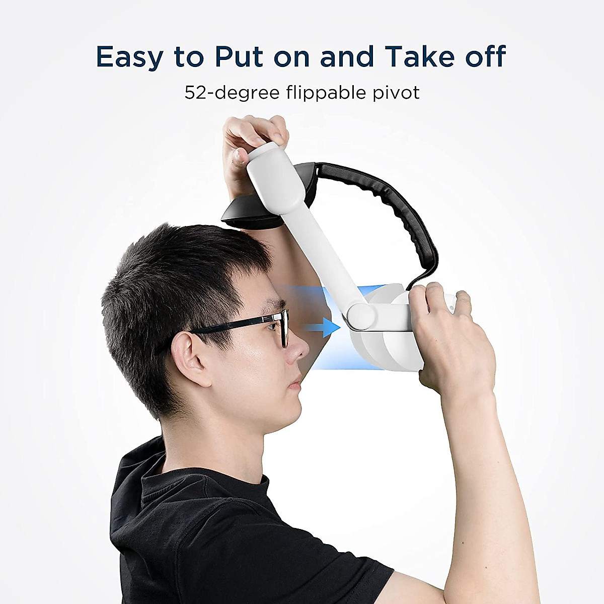 KIWI design Head Strap with Halo Controller Protector Accessories, Elite Strap for Enhanced Support and Comfort Compatible with Quest 2
