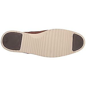 Dr. Scholl's Shoes Men's Sync Plain Toe Dress Casual Oxford, Dark Tan Smooth, 10.5 US