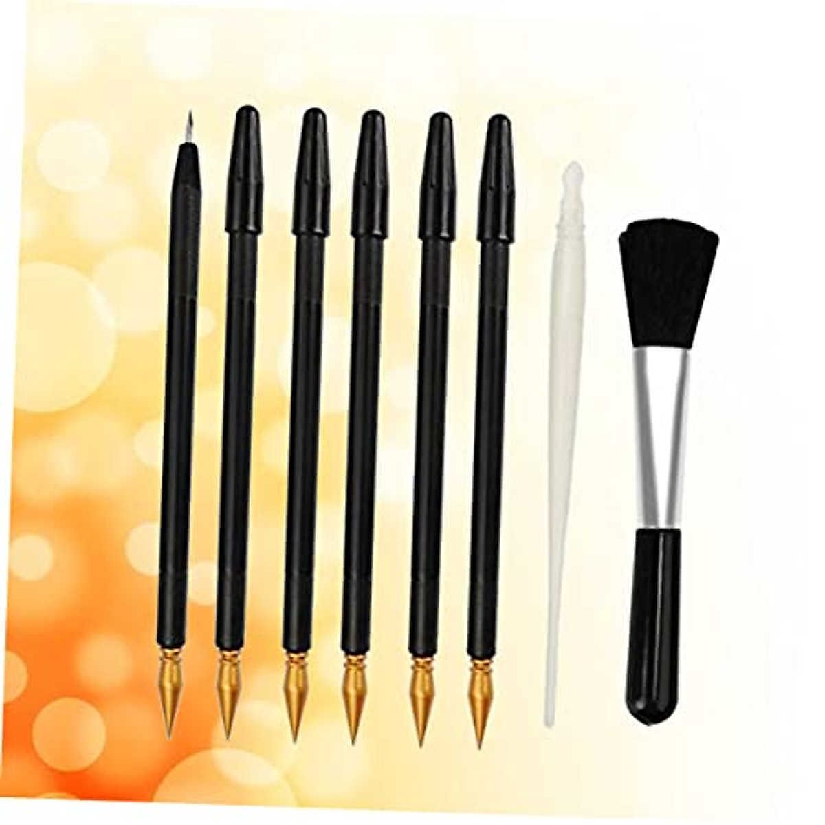 Multitools 8pcs Paint Brushes Set Paint Sets Cleaning Tools Scratch Brush Set Stylus Scratch Painting Pen Stylus Pens Scratching Drawing Pen Coloring Pen Repair Pen Mending Pen