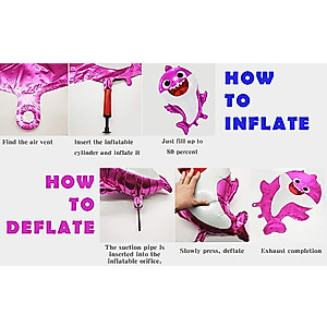 TUHI Products Shark Party Supplies for Baby, Helium baby shark party balloons, Birthday Decorations Baby Shower Party Supplies (10 pcs)