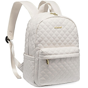 LOVEVOOK Mini Backpack for Women Fashion Quilted Small Backpack Purse Ladies Leather Backpacks, Waterproof Backpack Purse for Work Travel Daily
